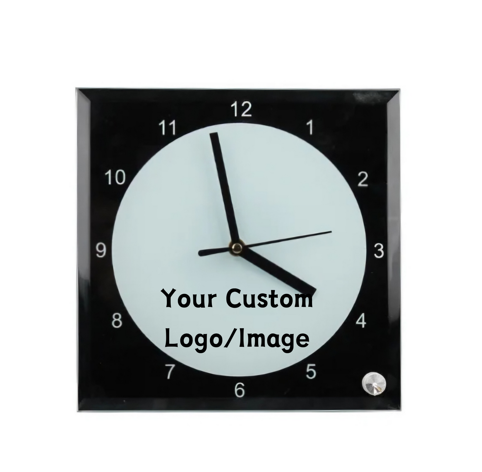 Photo Glass Mirrored Desktop Clock - Send Your Design – Jean Signature